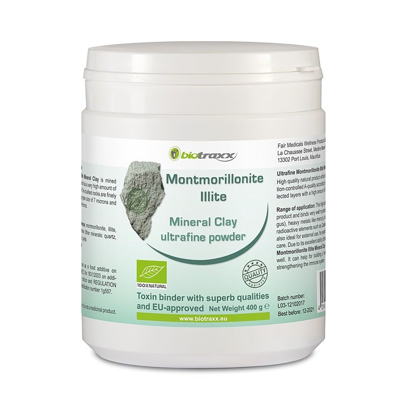 Montmorillonite Illite Mineral Clay Powder, 400g